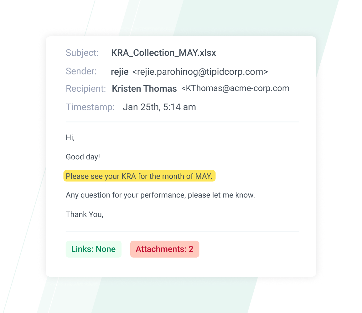 Stop Emails with Malware Attachments | Abnormal AI