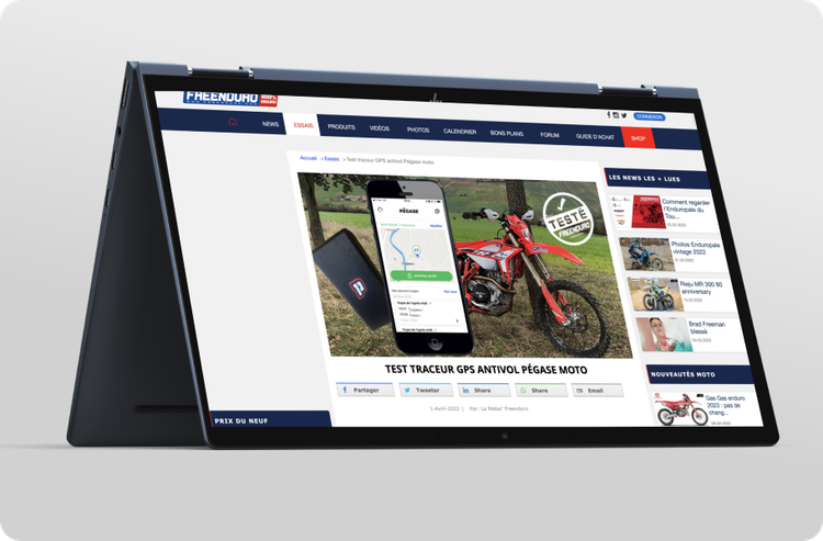 Pégase Moto | Traceur GPS Antivol SANS abonnement