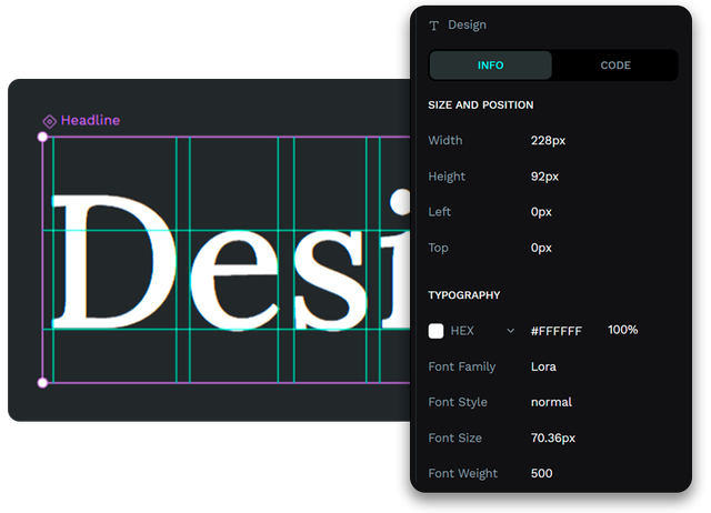 An open source design tool that speaks real code.