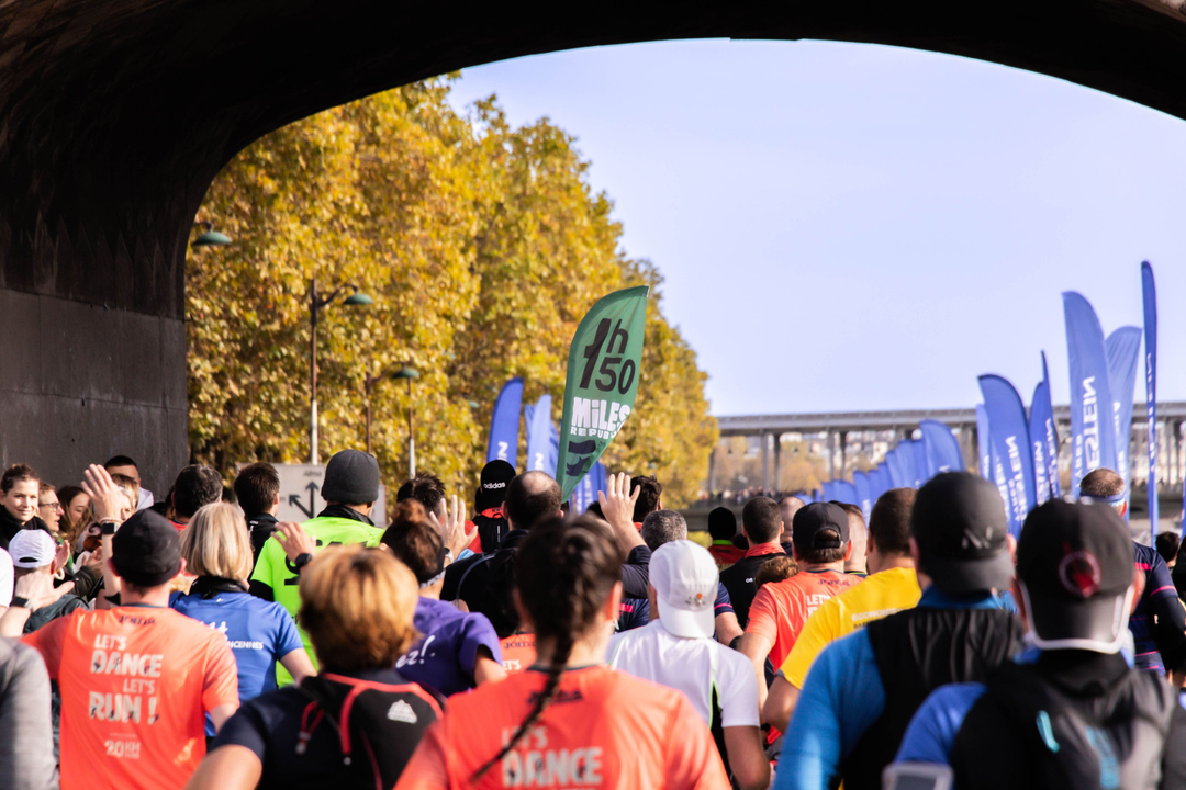 Tableau des allures de course et temps de passage sur semi-marathon