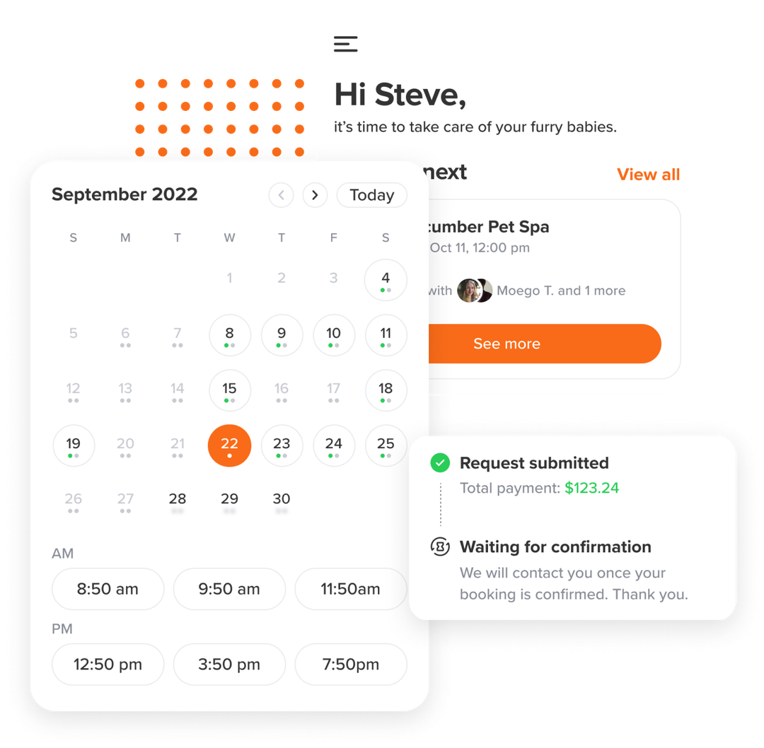 Online Booking Software for Pet Grooming Businesses | MoeGo