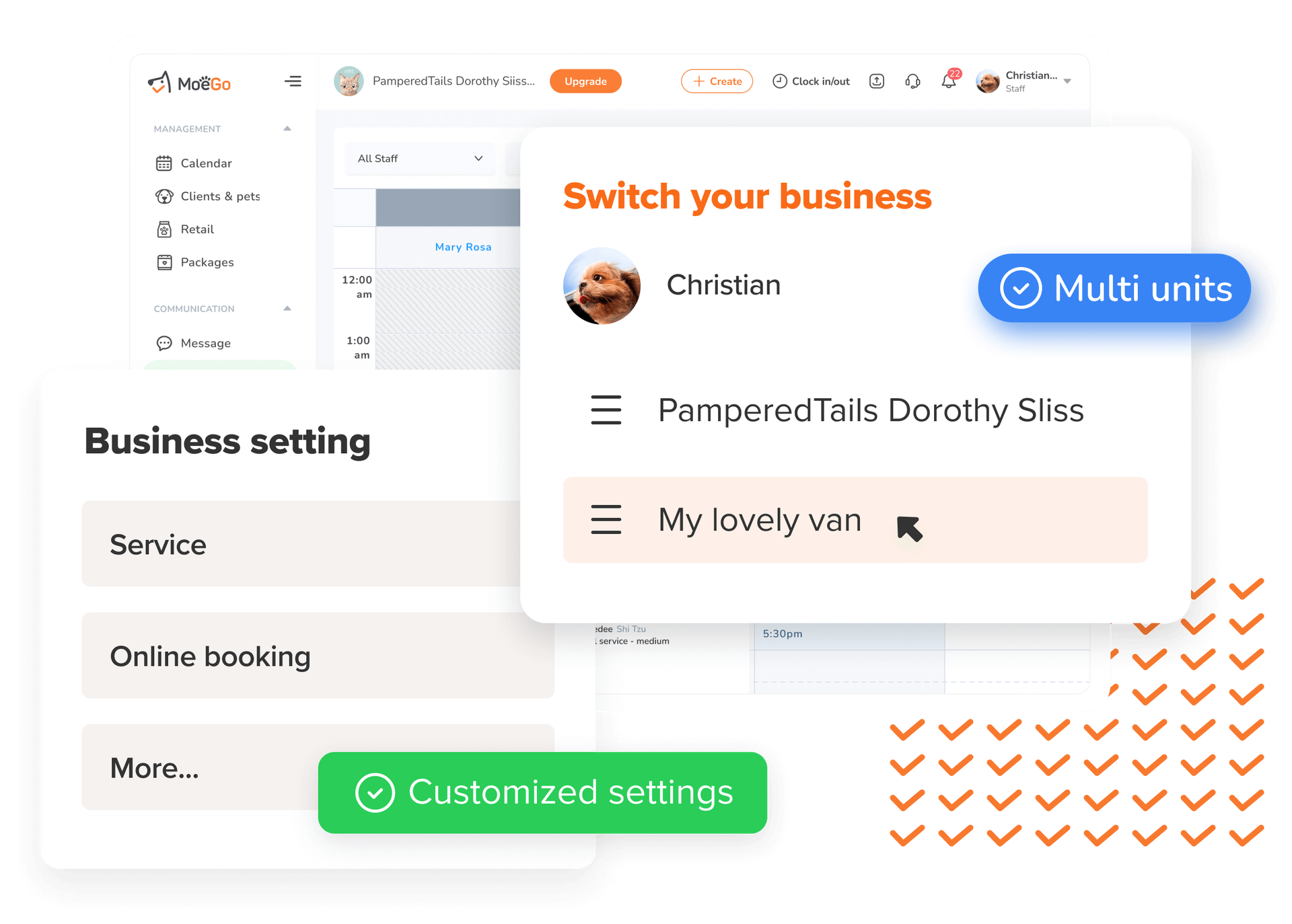 Hybrid Pet Grooming Software | MoeGo
