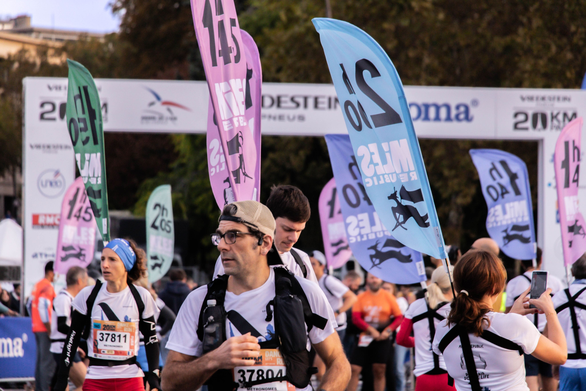 Tableau des allures et vitesse moyenne en course à pied